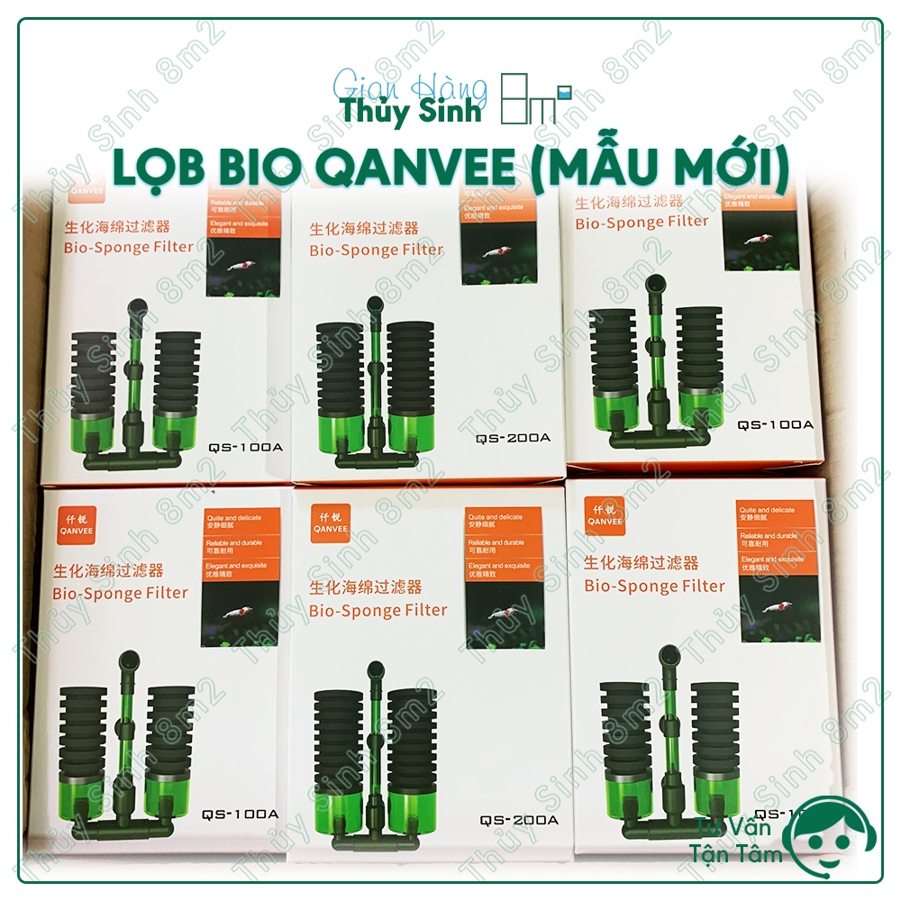 (Mới) Lọc BIO QANVEE QS 100A, QS 200A, Lọc Vi Sinh Hồ Tép, Hồ Cá Guppy | 8m2 | Shopee Việt Nam