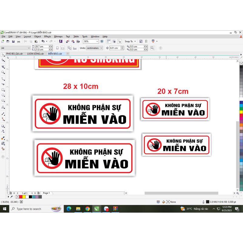 BIỂN BÁO KHÔNG PHẬN SỰ MIỄN VÀO | Shopee Việt Nam