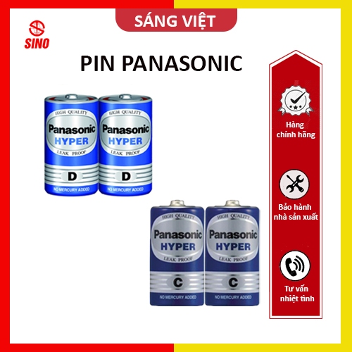 Pin Đại D,Pin TrungC Panasonic R20UT/2S Vỉ 2 Viên giá 1 viên | Shopee ...