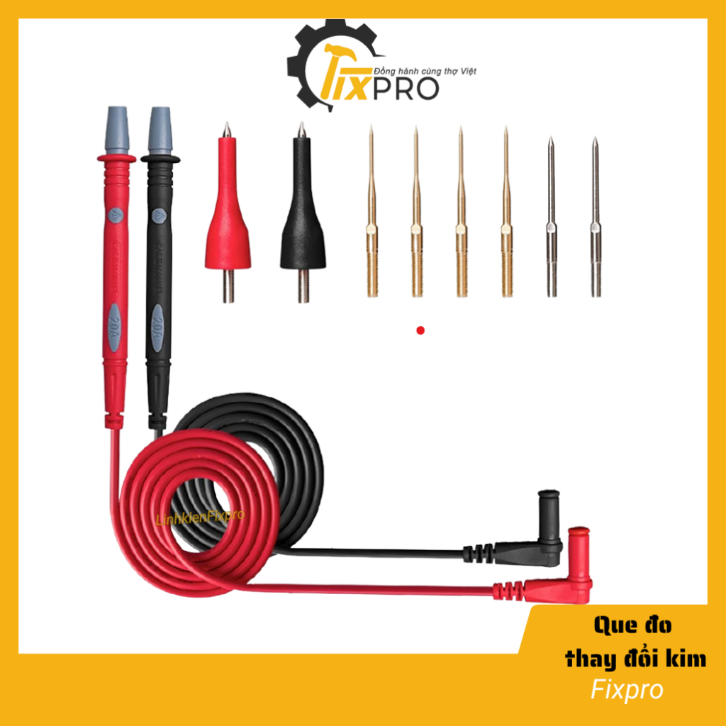 Que đo đồng hồ vạn năng có thể thay đổi kim loại tốt (gồm 8 đầu kim thay thế) | Shopee Việt Nam