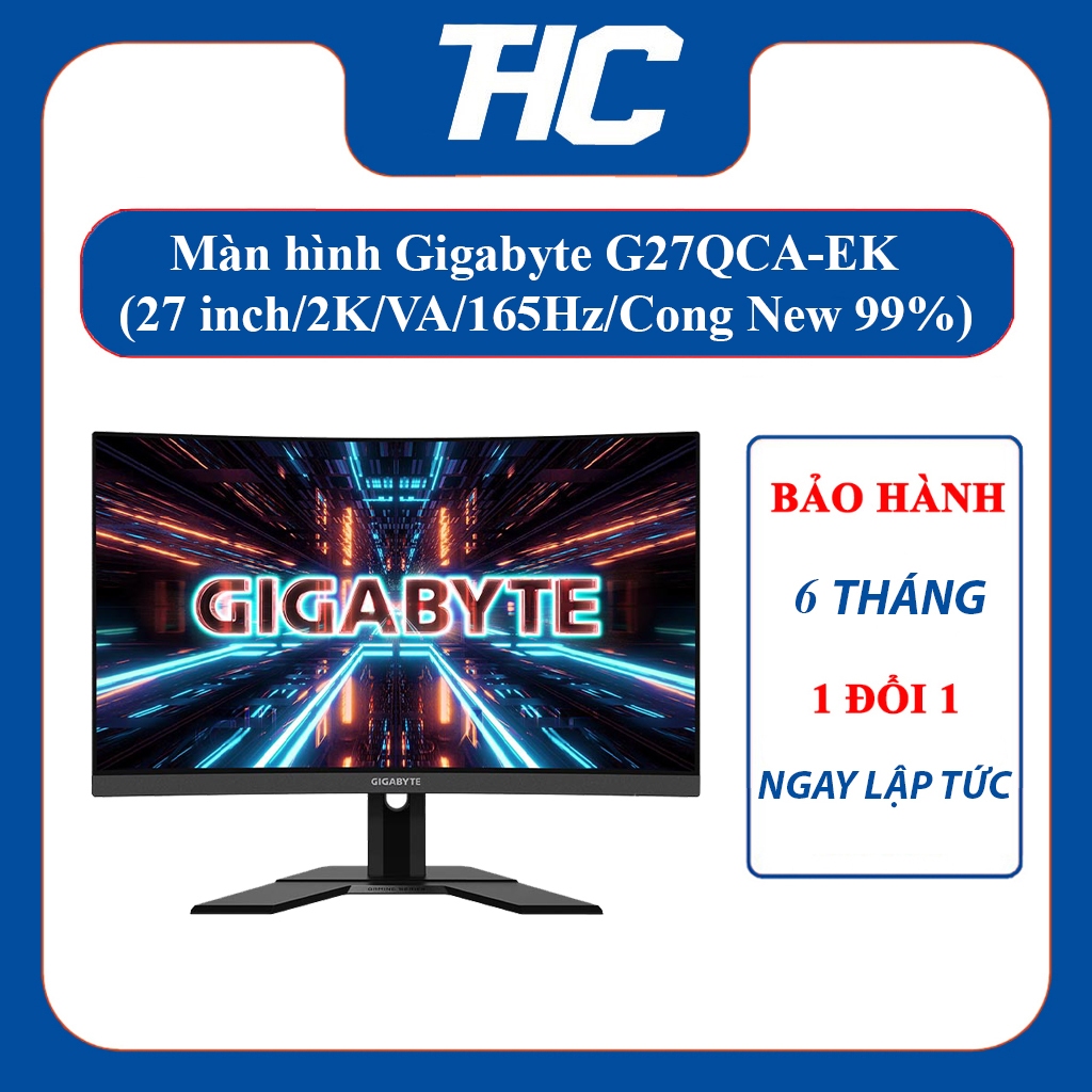 Màn hình Gigabyte G27QCA-EK (27 inch/2K/VA/165Hz/1ms/250 nits/HDMI+DP ...