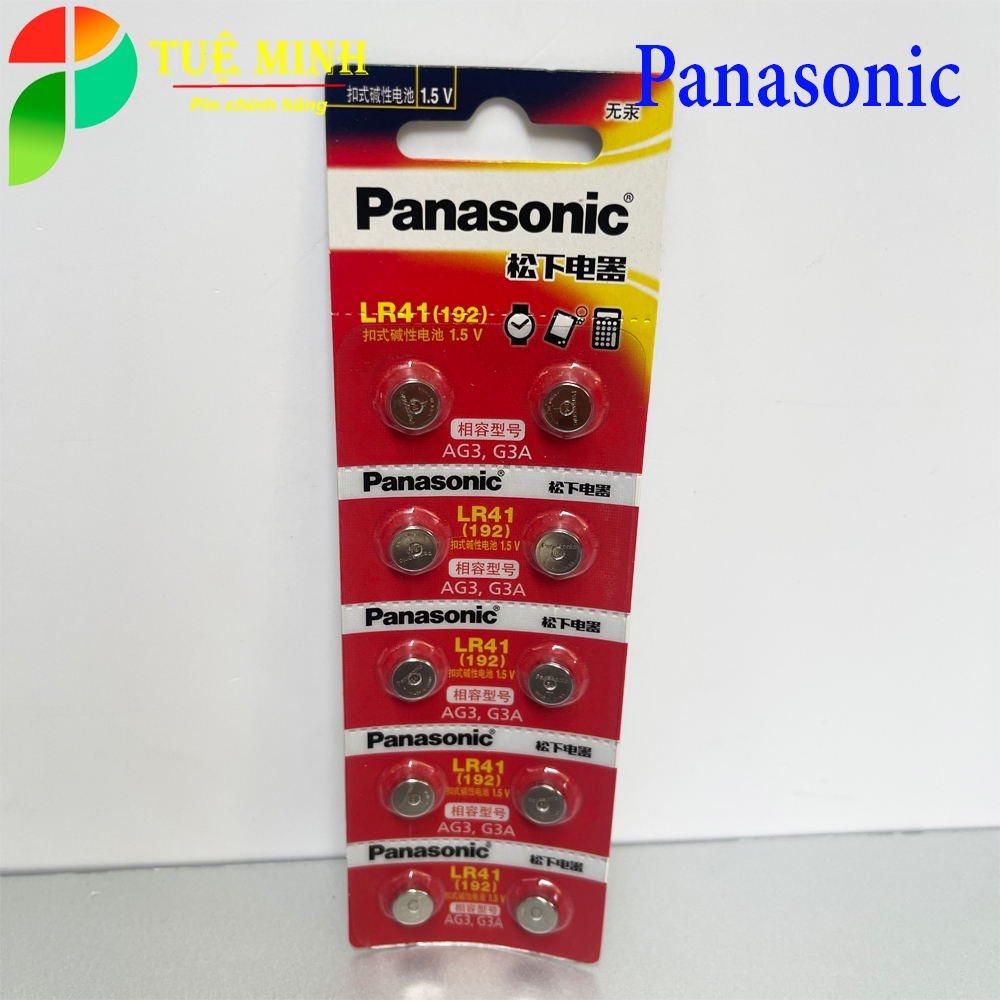 VỈ 10 VIÊN Pin Panasonic AG13 / LR44 / AG3 / LR41, Pin cúc áo 1.5V giá ...