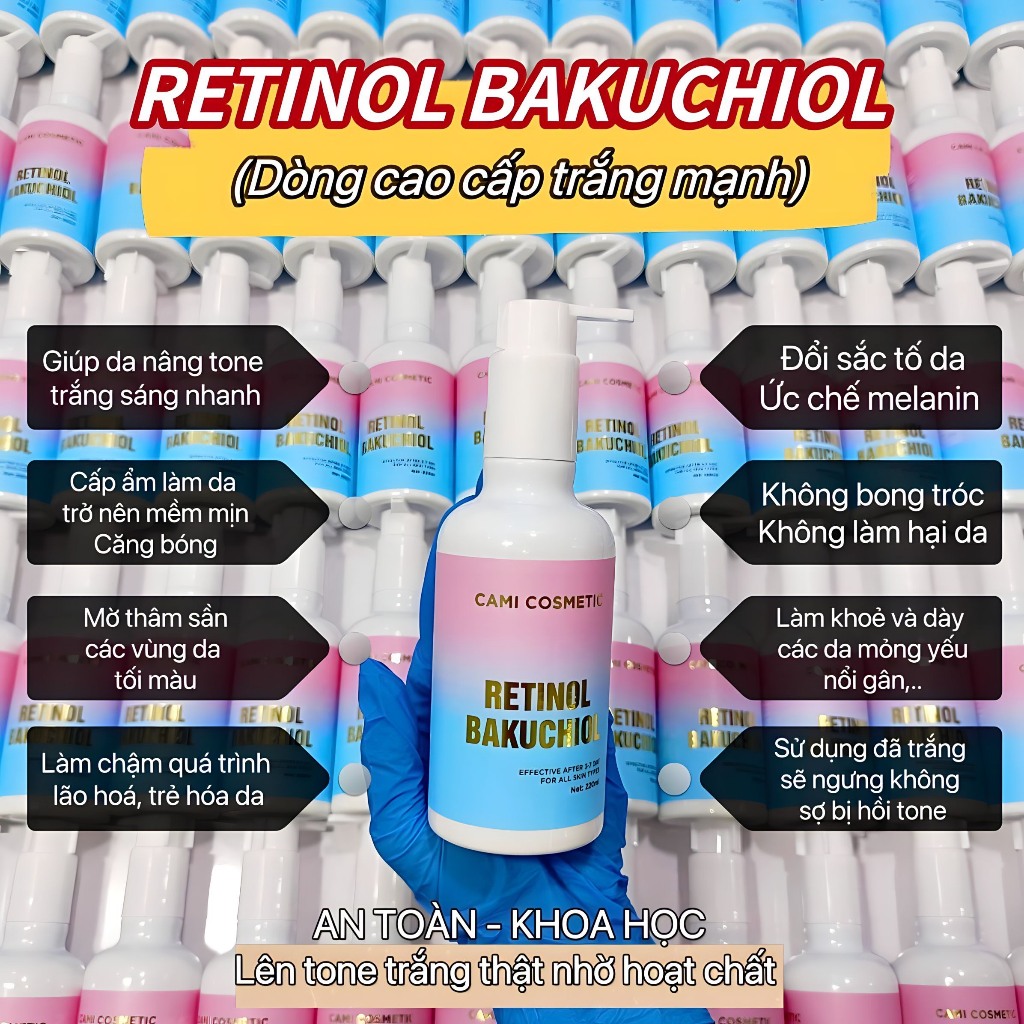 Kem Body dưỡng trắng Đêm Cao Cấp RETINOL BAKUCHIOL CAMICOSMETIC ...