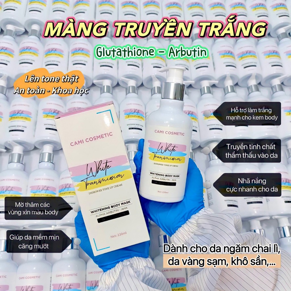 KEM Ủ TẮM TRẮNG BODY AlPHA ARBUTIN CAMICOSMETIC | Shopee Việt Nam