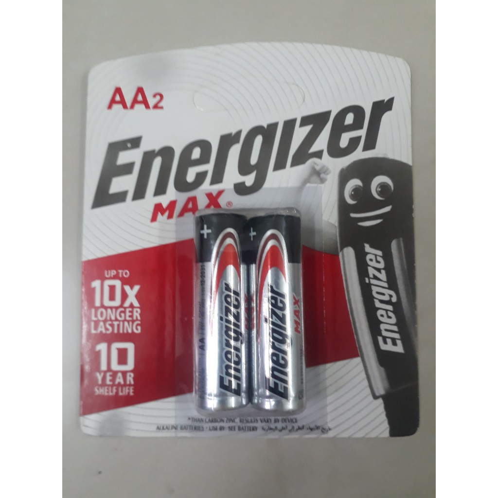 Vỉ 2 viên Pin Energizer AA MAX LR6 (Pin tiểu) – Vỉ 2 viên Pin Energizer ...