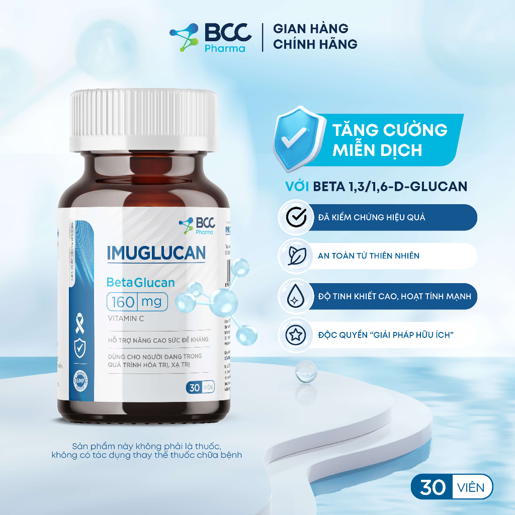 [BCC PHARMA] Viên uống Imuglucan hỗ trợ nâng cao hệ miễn dịch tự nhiên ...