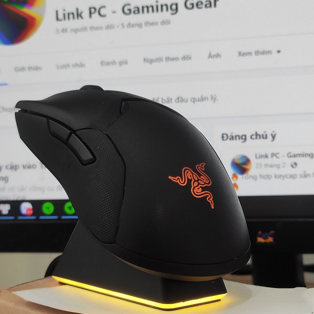 Chuột Razer Viper Ultimate Black Cũ - Wireless 2.4GH - Có Dock sạc ...