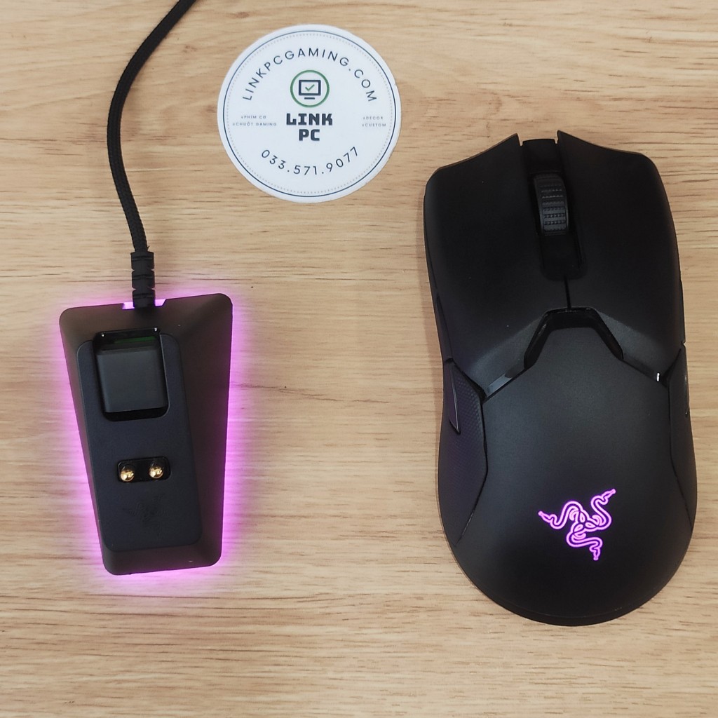 Chuột Razer Viper Ultimate Black Cũ - Wireless 2.4GH - Có Dock sạc ...