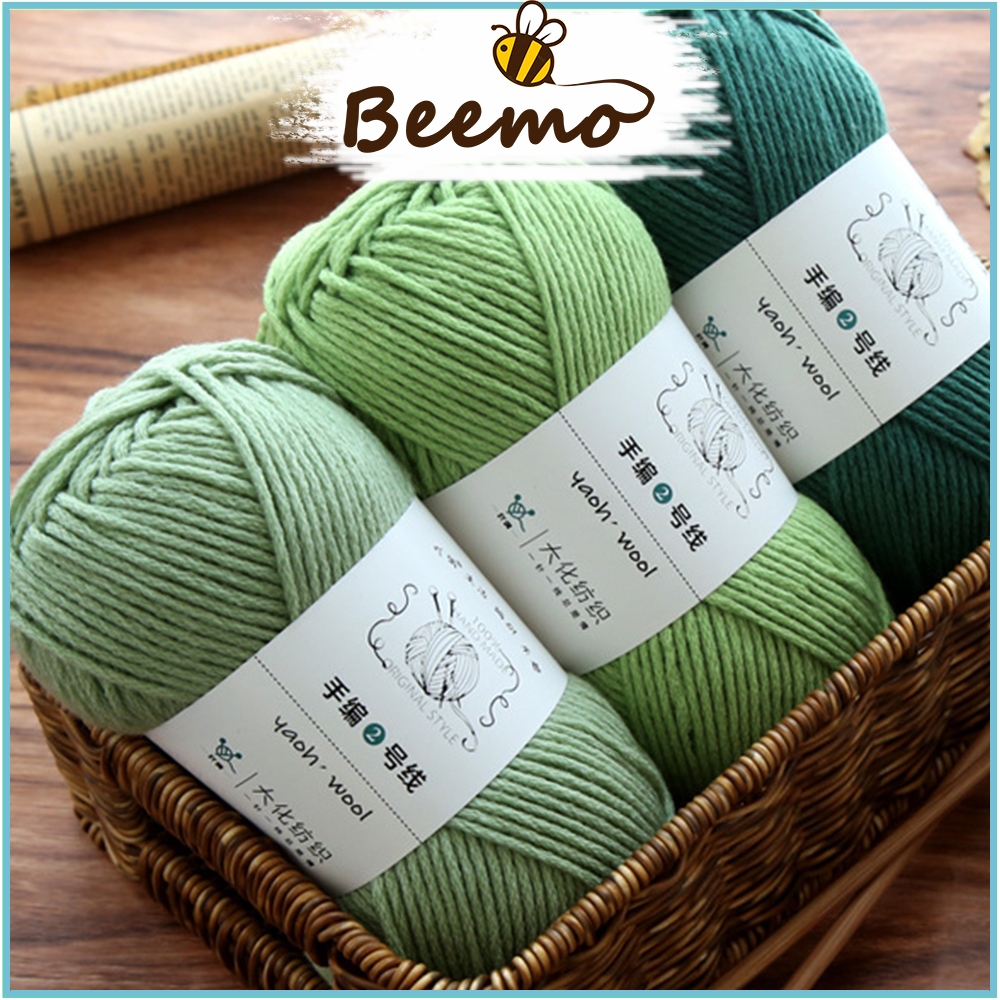 Len Yaoh Wool Sợi 3mm Cuộn 100g, Len Đan Khăn | Shopee Việt Nam