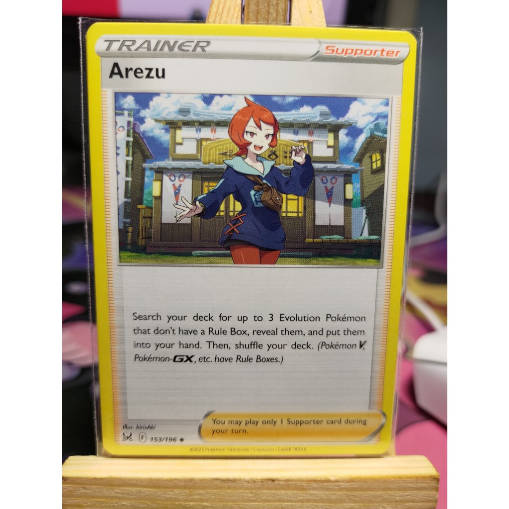 [KW2 Pokemon] [EN] Thẻ Pokemon Trainer Supporter Arezu - 153/196 - Uncommon | Shopee Việt Nam