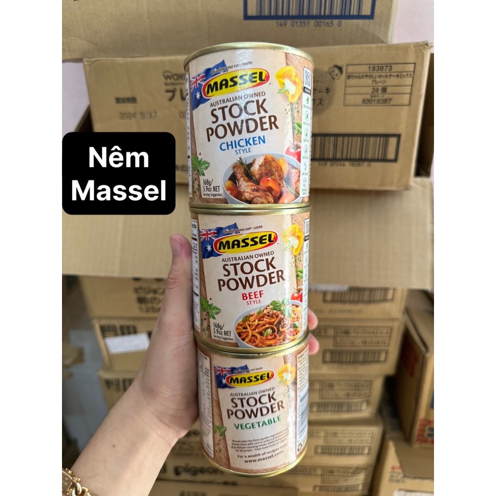 Hạt nêm vị rau củ Massel Premium Stock Powder Vegetable/ Chicken/Beef ...