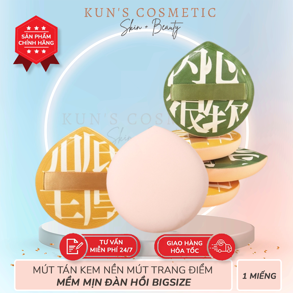 Mút Tán Kem Nền Mút Trang Điểm Tán Phấn Cushion Mềm Mịn Đàn Hồi Bigsize ...