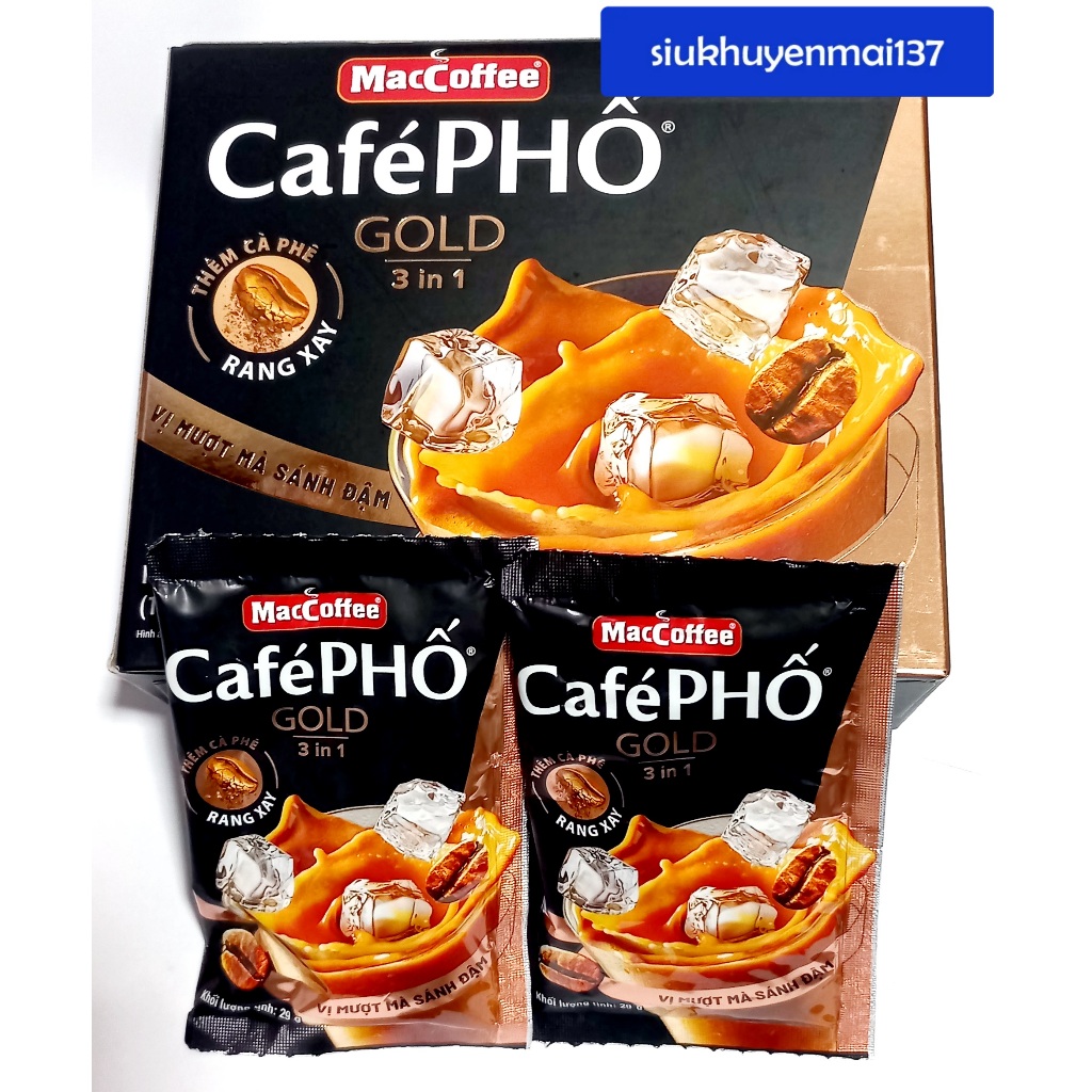 cà phê Maccoffee Phố Gold hộp 290g ,hsd: 2026 | Shopee Việt Nam