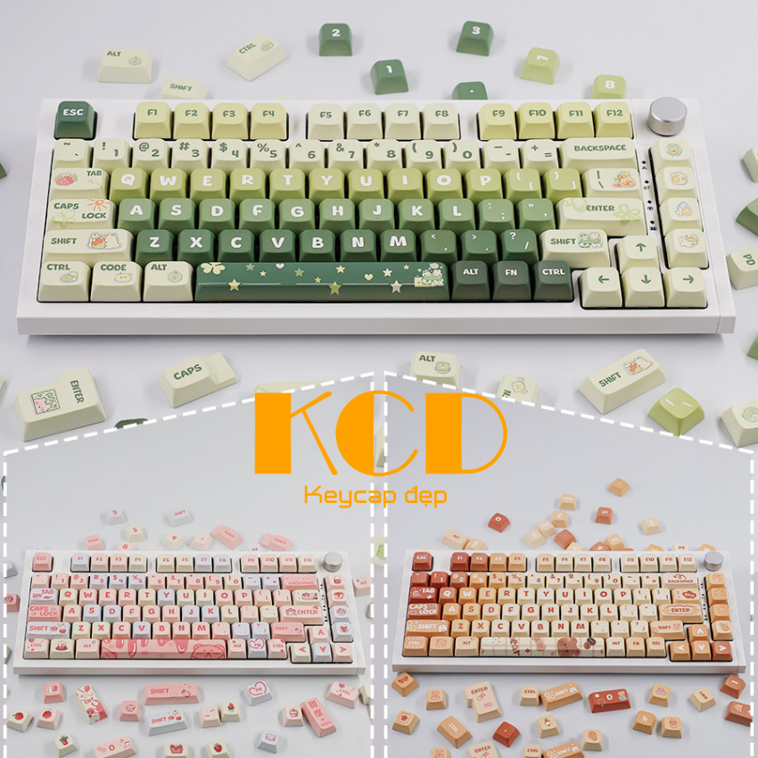 Bộ Keycap PBT profile XDA, bộ chủ đề Sweet. Chất liệu PBT cao cấp, in ...