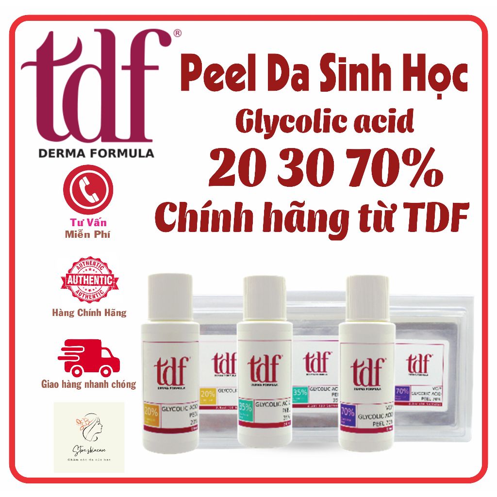 PEEL da sinh học TDF tái tạo da Glycolic acid Peel 20% 35% 70% chính ...