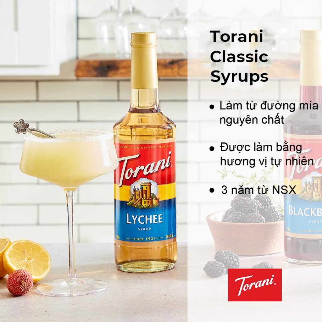 Siro Pha Chế Vị Vải Torani Classic Lychee Syrup 750ml Mỹ | Shopee Việt Nam