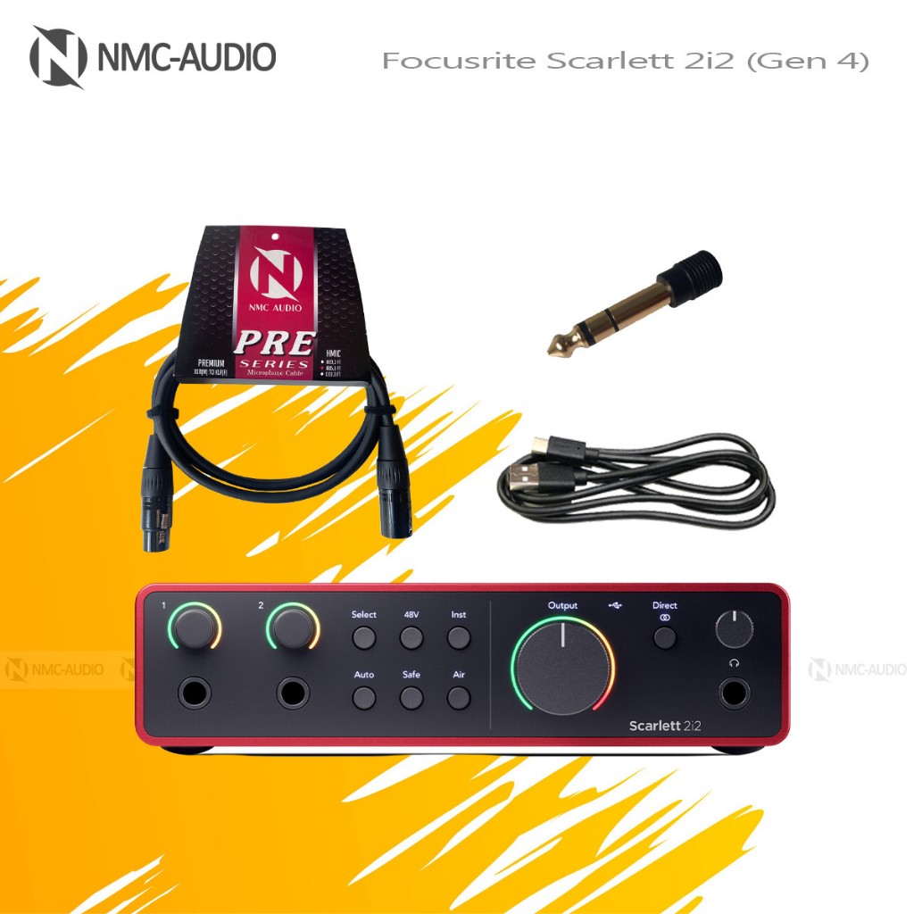 [Tặng Jack, Dây micro] Focusrite Scarlett 2i2 Gen 3, Gen 4 Sound Card ...