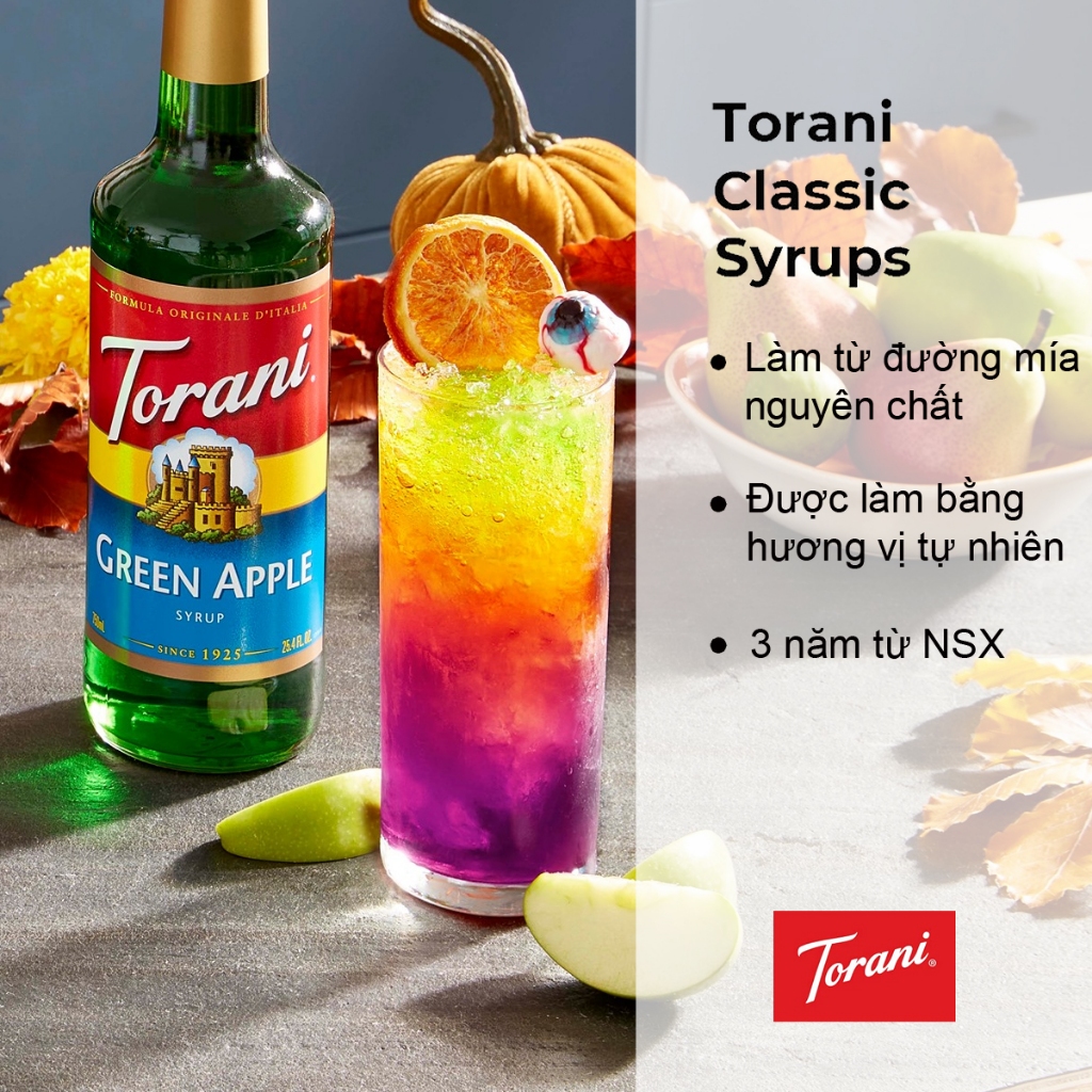 Torani Classic Siro Táo Xanh | Hương Chua Ngọt, Pha Trà Trái Cây ...