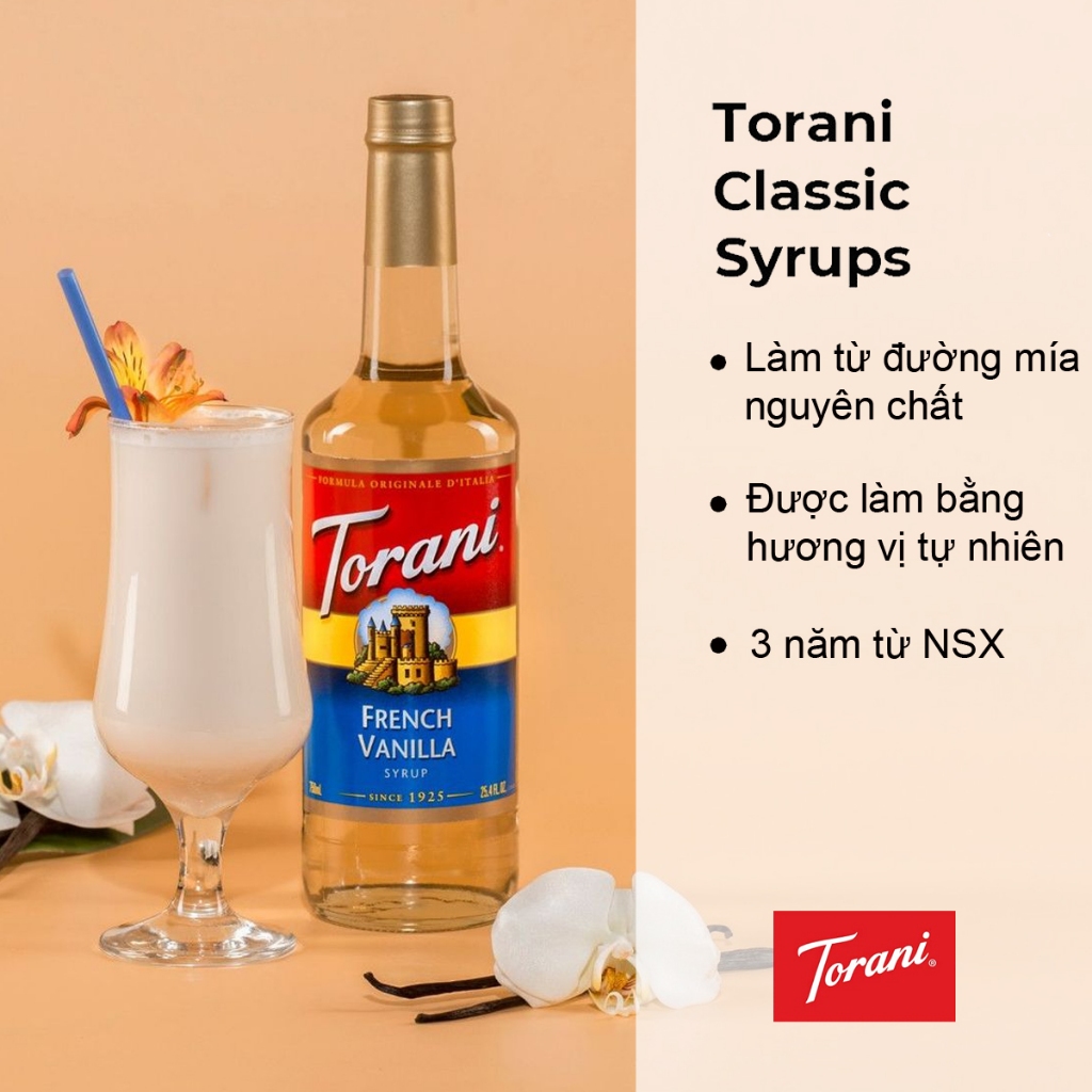 Torani Classic Siro Vani Pháp | Pha Cafe, Latte & Làm Bánh | Shopee ...