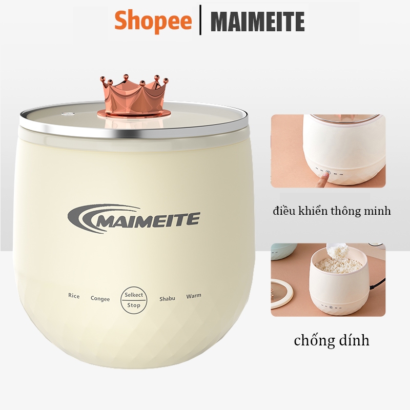 MAIMEITE Nồi cơm điện mini 1L công suất chống dính công suất nồi điện ...