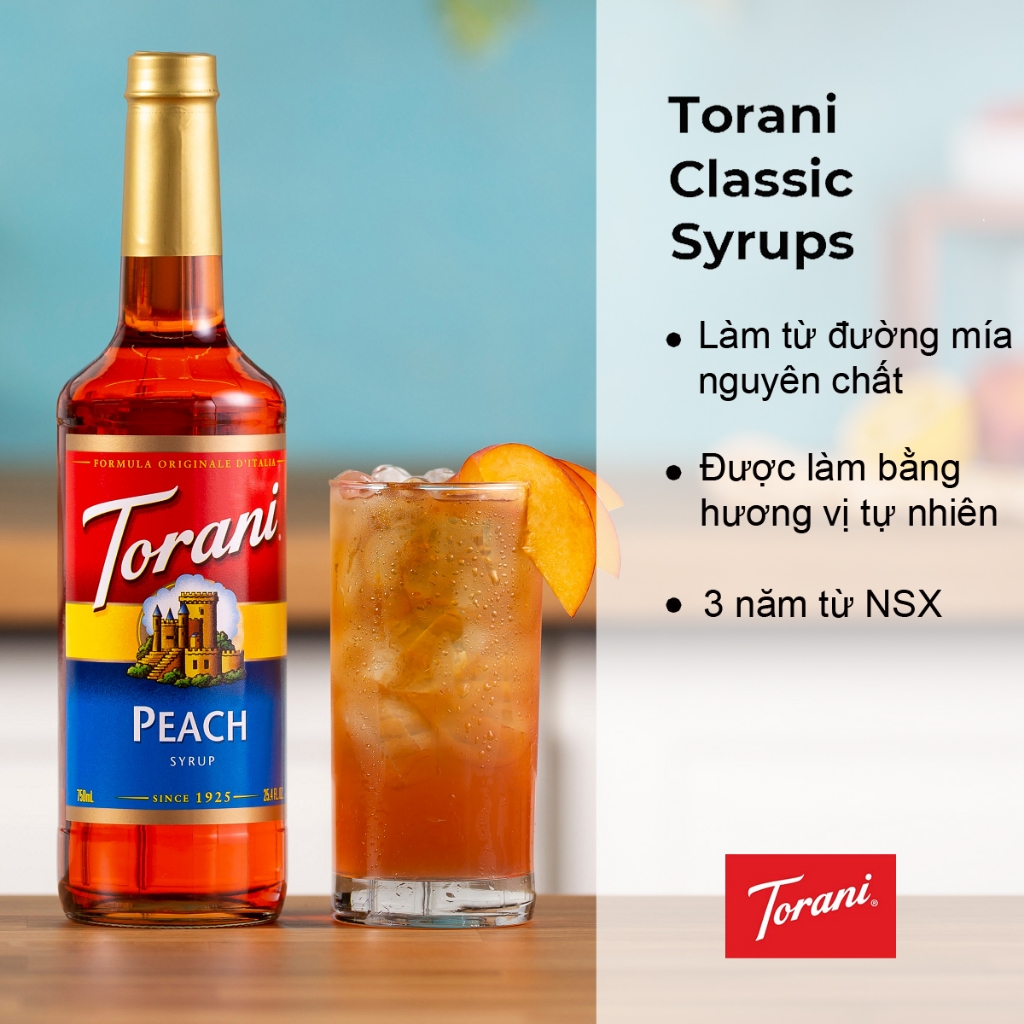 Torani Classic Siro Đào Đỏ Nguyên Liệu Pha Chế Trà Sữa | Shopee Việt Nam