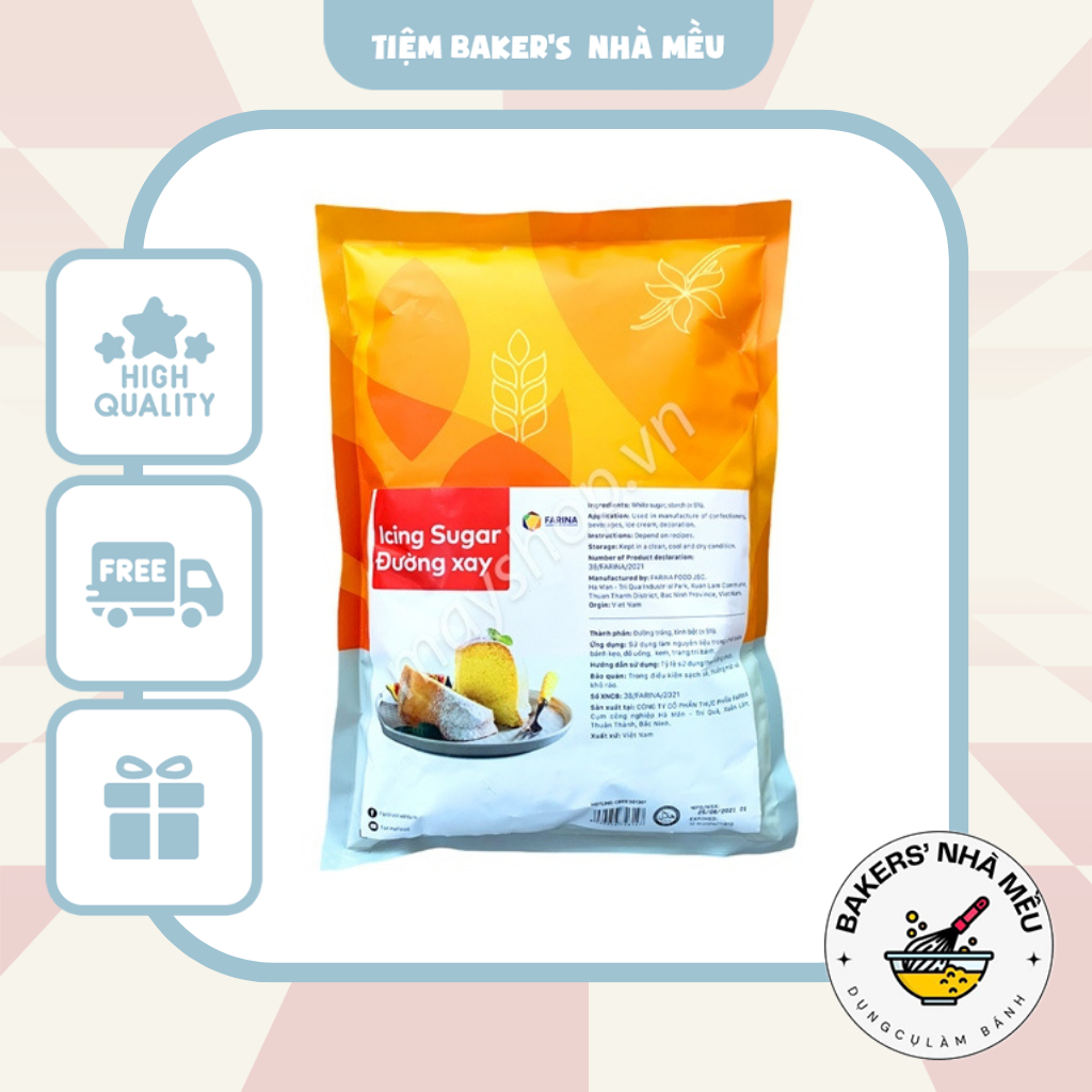Đường Xay - Icing Sugar Farina 1Kg/Gói | Shopee Việt Nam