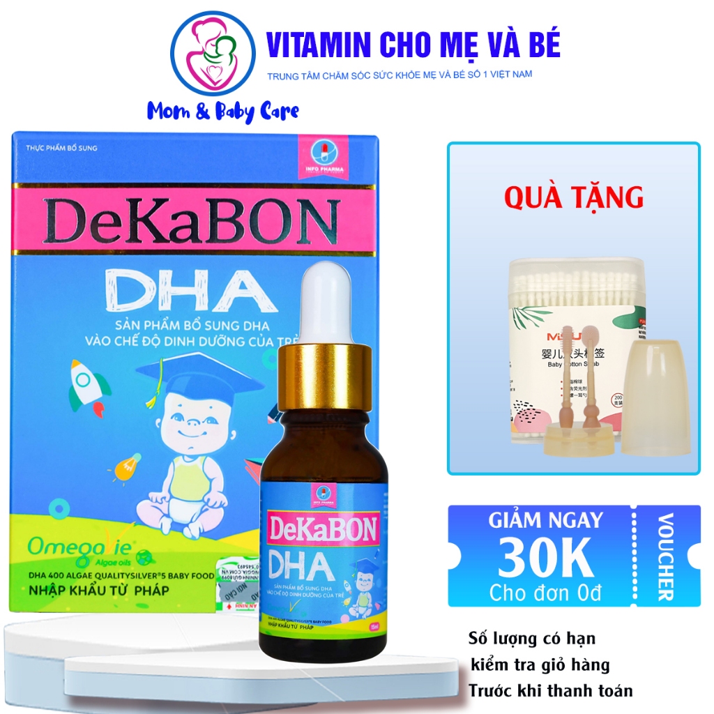 Vitamin DHA Dekabon 15ml - Bổ Sung Vitamin A, E, DHA, Omega 3, EPA cho ...