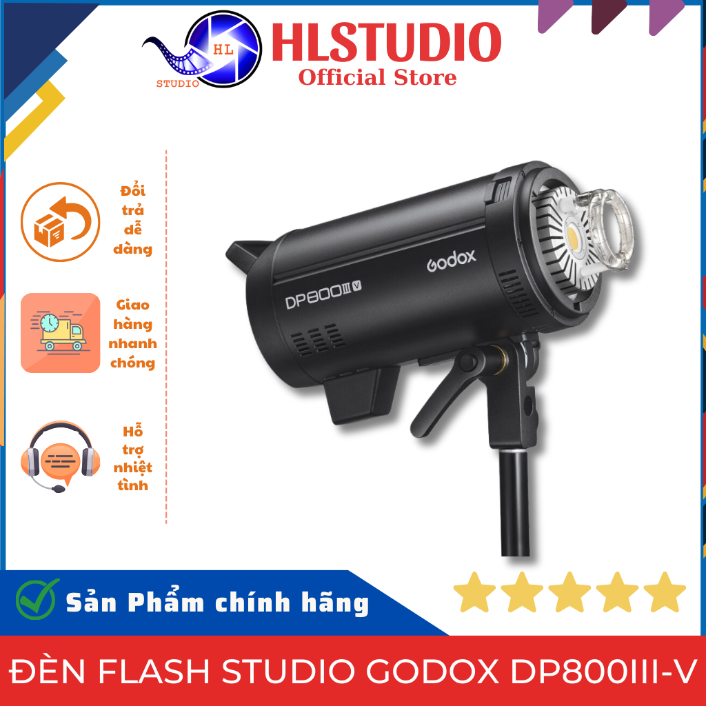 Đèn Flash Studio Godox DP800III-V 800Ws LED 30W Không Dây 2.4G Ngàm ...