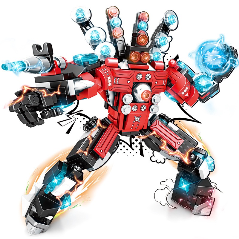 Lego 4 trong 1 Titan speaker man, Tivi man, camera man, Skibidi toilet ...