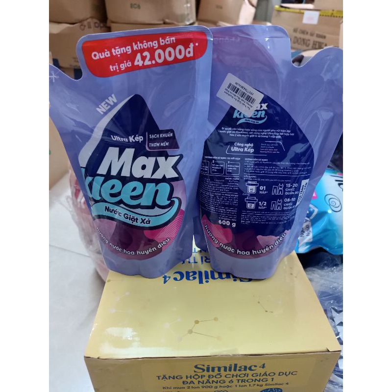 Bịch nước giặt xả Maxkleen hương huyền diệu 600ml. | Shopee Việt Nam