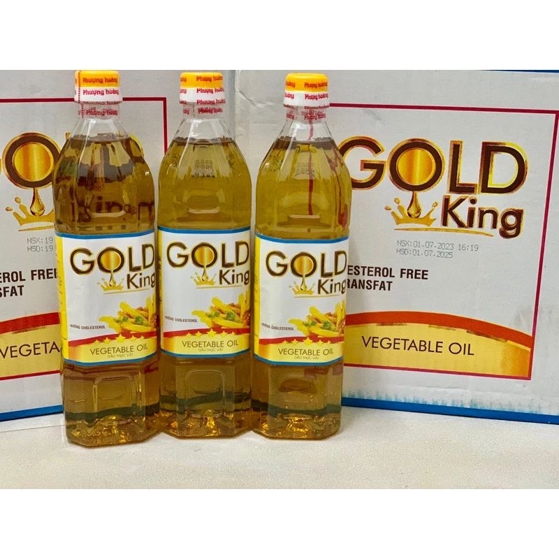 COMBO 3 CHAI DẦU ĂN GOLD KING 900ML CHAI ( Deta xa ) | Shopee Việt Nam