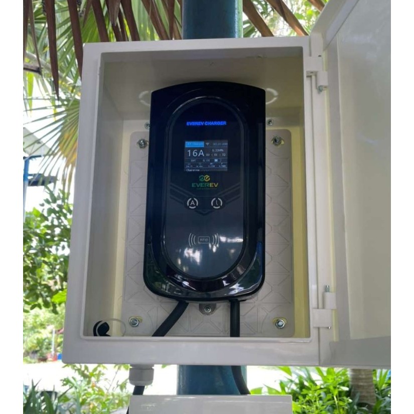 Bộ sạc điện AC 11 kW 16A EverEV cho xe ô tô điện Vinfast Fe34, VF5, VF8 ...