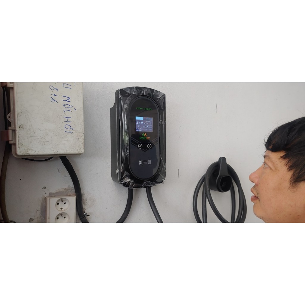 Sạc điện cho ô tô Vinfast Fe34, VF5, VF8, VF9 công suất 22kw 32A EverEV ...