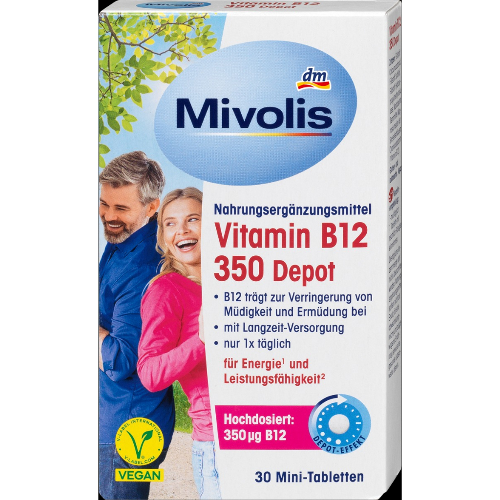 mivolis Vitamin B12 350 Depot, 30 viên mini, 6g | Shopee Việt Nam