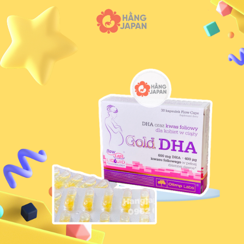 DHA Gold Chela cho bà bâu bổ sung DHA & Axit Folic cho bà bầu và phụ nữ ...