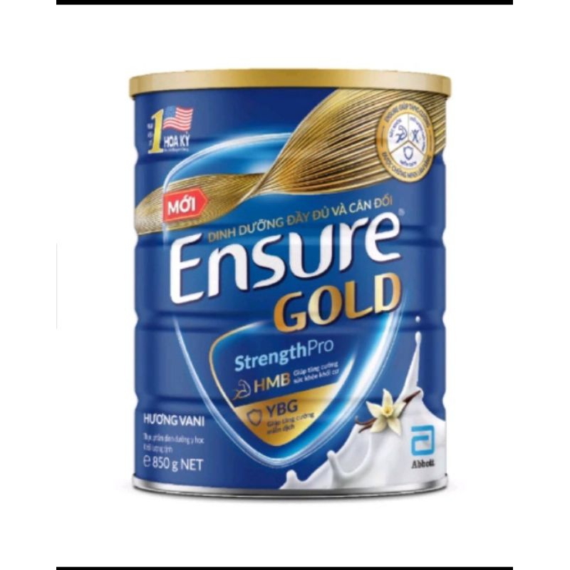 Sữa bột Abbott Ensure gold (HMB) hương vani 850g/800g (mẫu mới) | Shopee Việt Nam