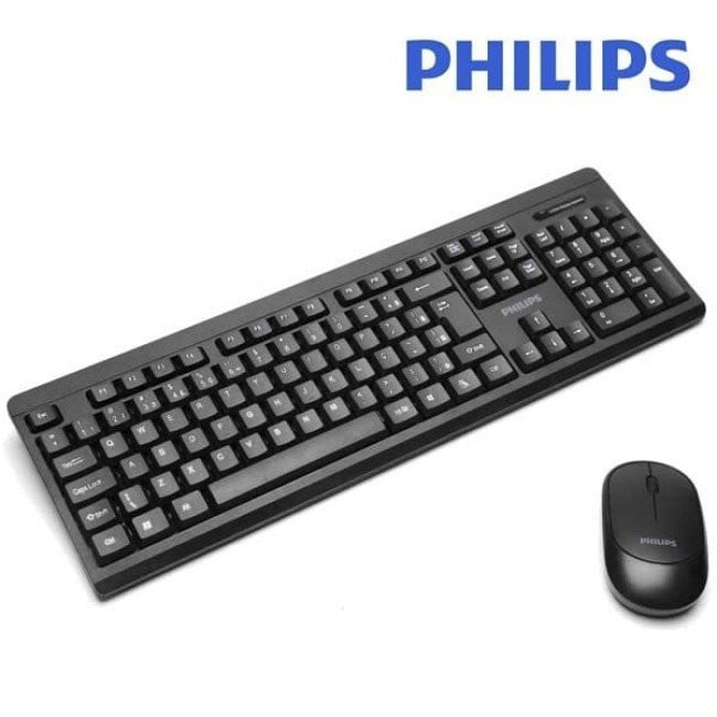 Bộ bàn phím + chuột không dây hãng Philips Model : C324 | Shopee Việt Nam