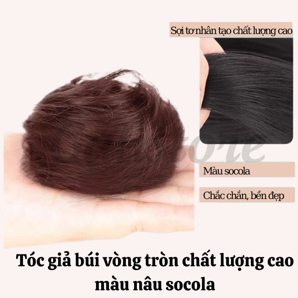 Búi Tóc Tròn Củ Tỏi, Búi Tóc giả phong cách Hàn Quốc, Búi Tóc Giả Xoăn ...