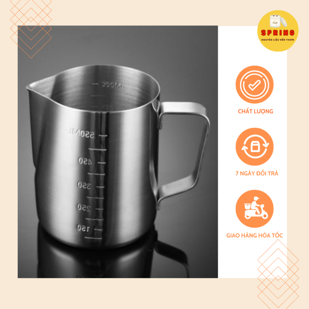 Ca inox dung tích 600-1200ml - dụng cụ đun nến | Shopee Việt Nam