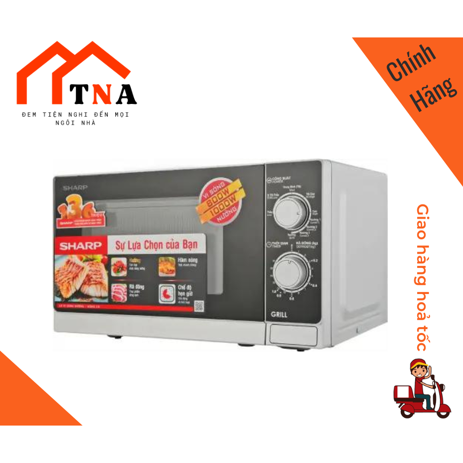Lò vi sóng Sharp 20 lít R-G222VN / R-G225VN / R-G202VN / R-G228VN có nướng - Hàng chính hãng ...