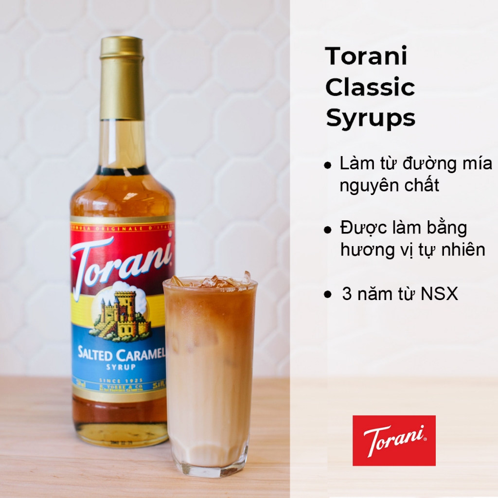 Siro Vị Caramen Muối Torani Salted Caramel Syrup 750ml Mỹ - Hương Vị ...