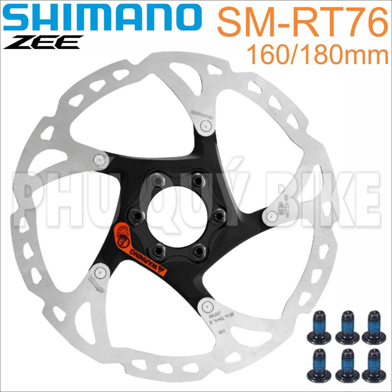 Đĩa Phanh Thắng Xe Đạp 6 Ốc SHIMANO SM RT76 160mm 180mm - CHÍNH HÃNG ...