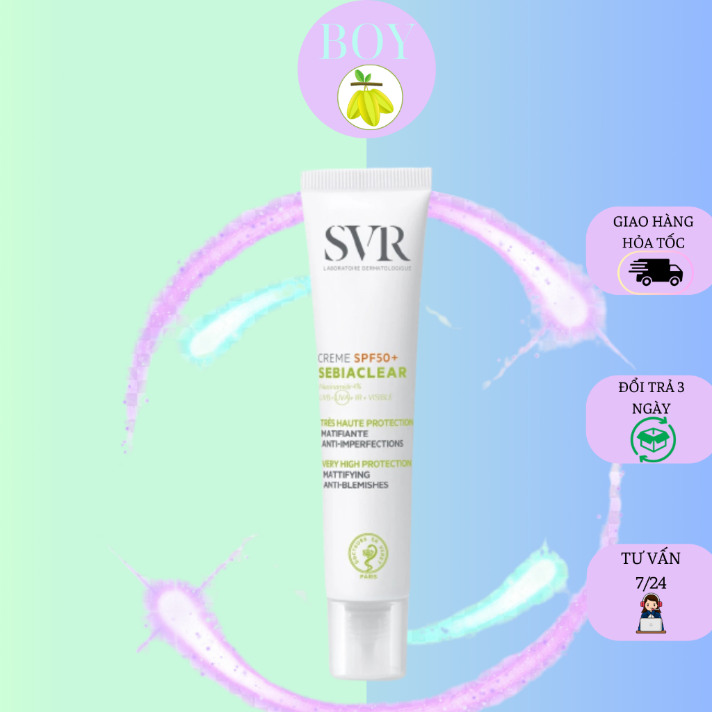 Kem dưỡng SVR Mat + Pores - Active Gel kiềm dầu, giảm mụn, thu nhỏ lỗ ...