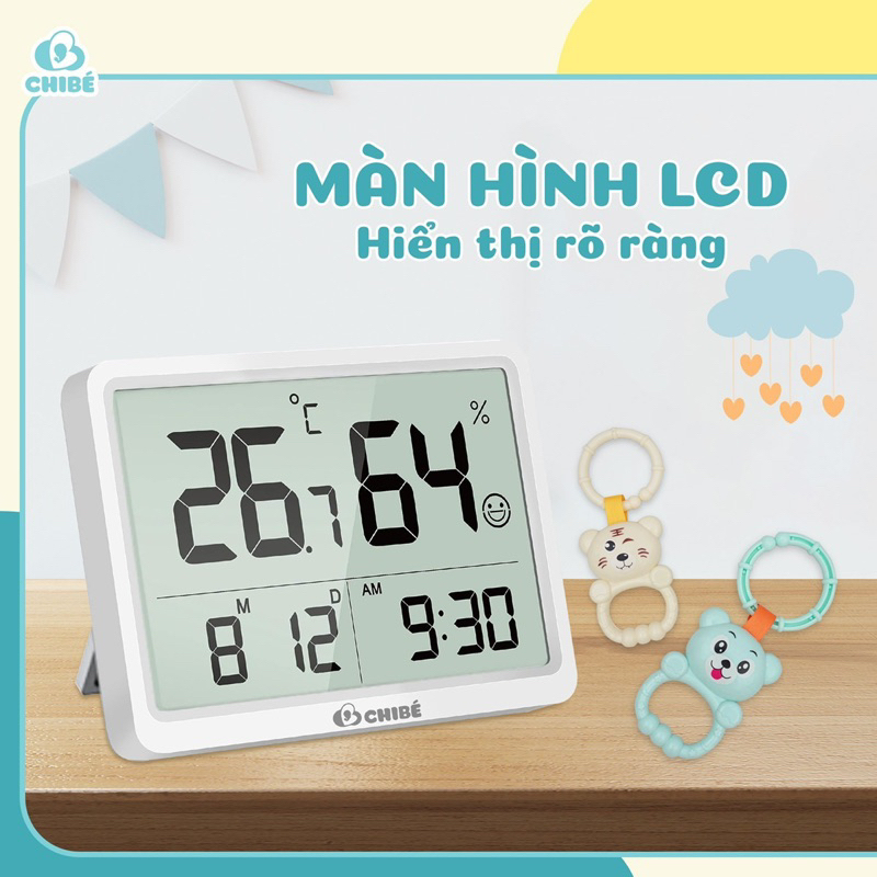 Nhiệt ẩm kế đo nhiệt độ phòng Chibe CB 036 bảo hành chính hãng | Shopee Việt Nam