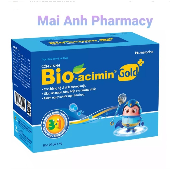Cốm vi sinh Bio acimin gold+ bổ sung lợi khuẩn, acid amin hỗ trợ tiêu ...