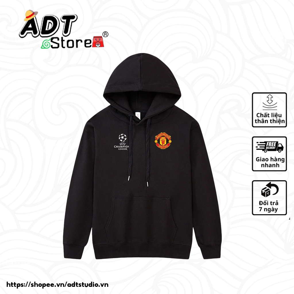 Mẫu Áo hoodie Manchester United form rộng chất nỉ bông - Áo khoác nỉ ...