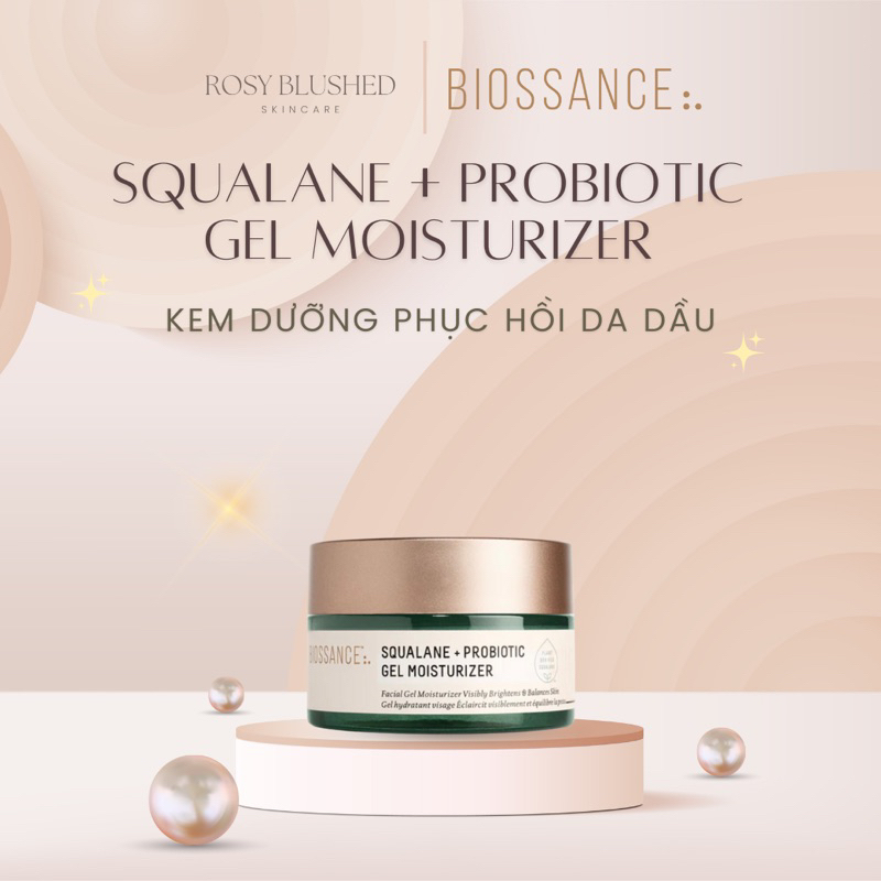 Kem Dưỡng Ẩm Gel Men Vi Sinh Biossance Squalane + Probiotic | Shopee Việt Nam