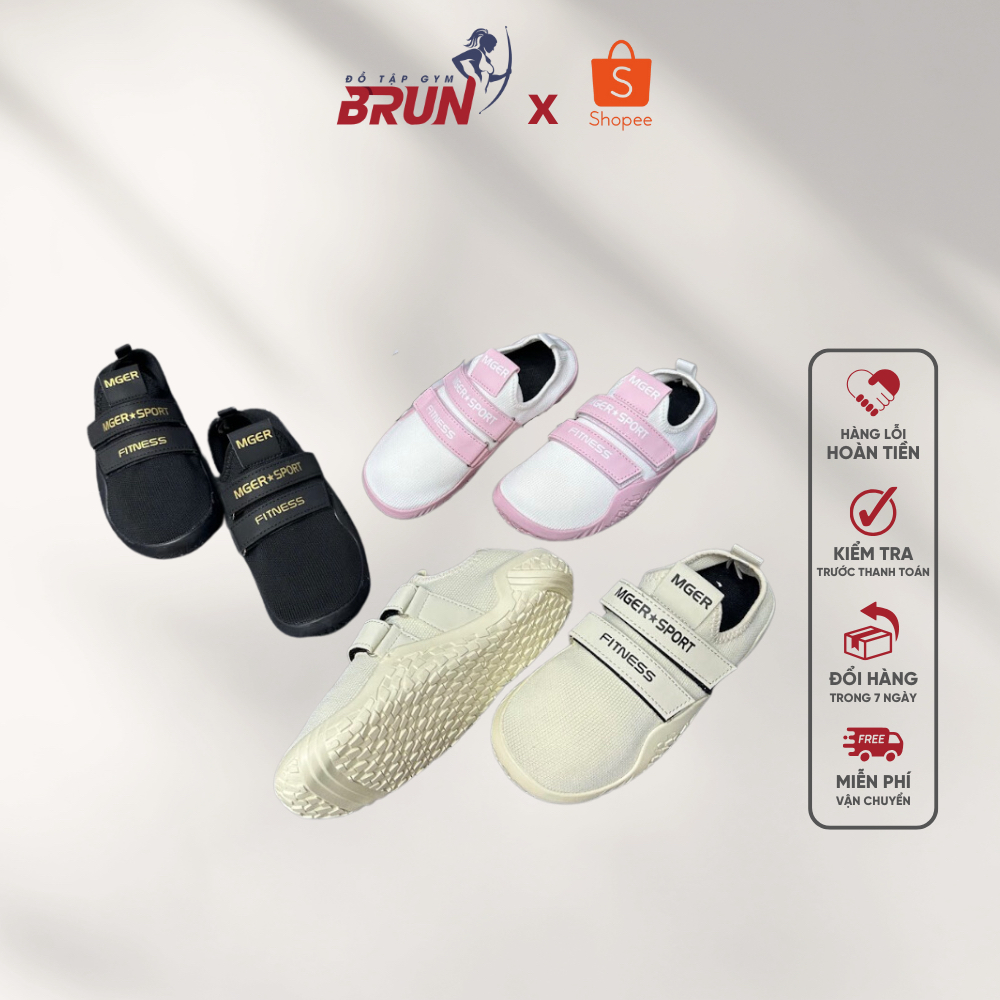 Giày tập gym chuyên dụng MGER form chuẩn - Đế cao su chống trơn trượt ...