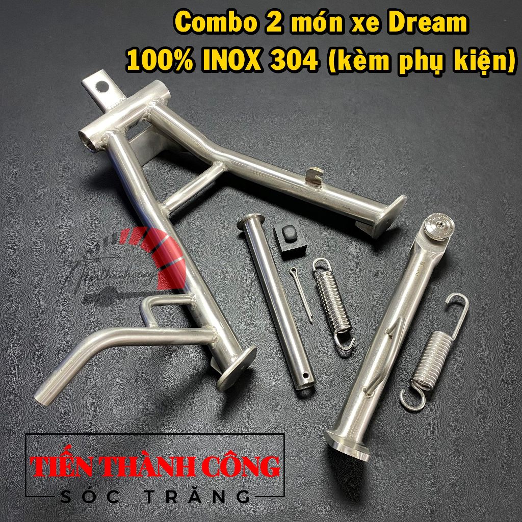 Combo 2 món INOX 304 Chống đứng - chống nghiêng, xe Dream II - Dream ...