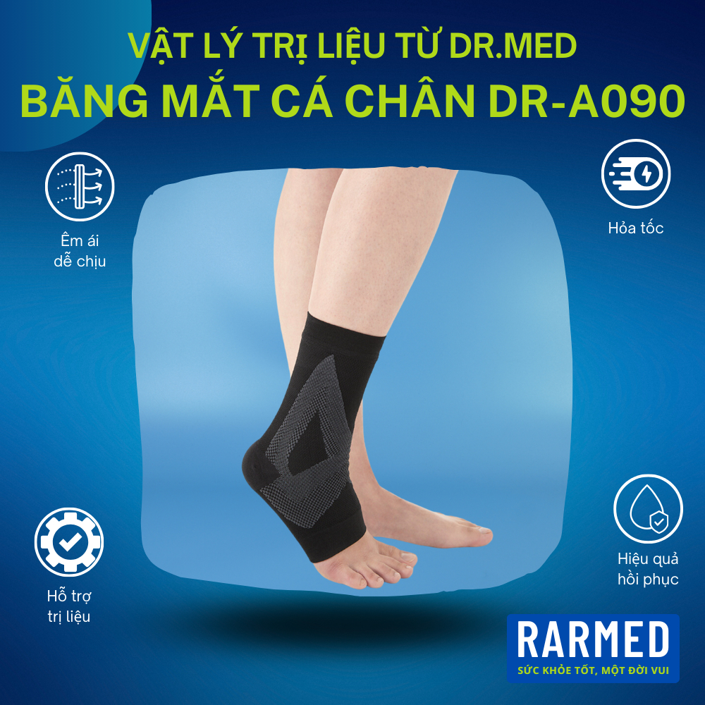 Bao đeo bảo vệ mắt cá chân Dr.Med DR-A090 bong gân, trật xương, tổn thương - 3 Size | Shopee ...